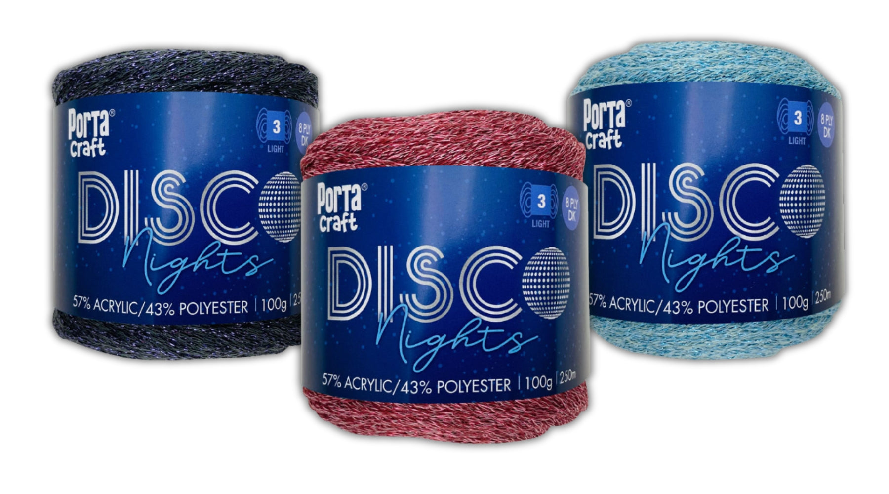 Disco Nights Sparkle Yarn - Discount Craft
