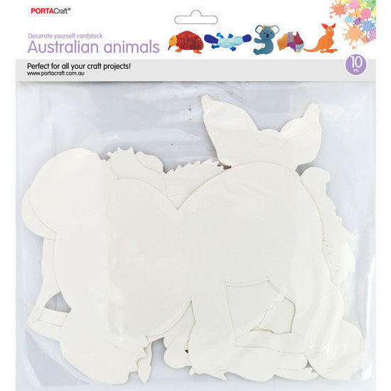 Aussie Cardstock Australian Animals 10pk - Discount Craft