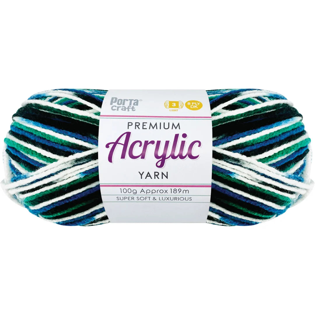 Acrylic Yarn 100g 189m 8ply - Torres Strait Islander - Discount Craft
