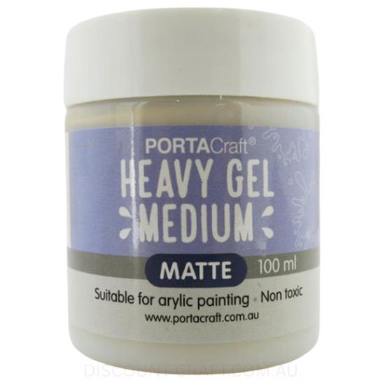 Acrylic Heavy Gel Medium - Matte 100ml Tub - Discount Craft