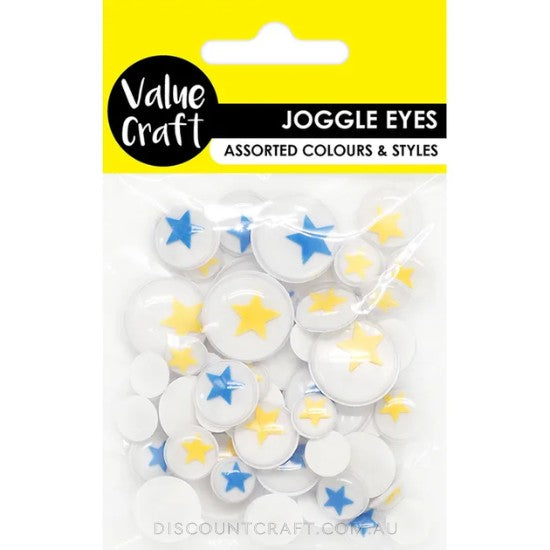 Joggle Eyes - Adhesive Stars 52pk - Discount Craft