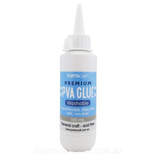 Premium PVA Glue - Repositionable 100ml - Discount Craft