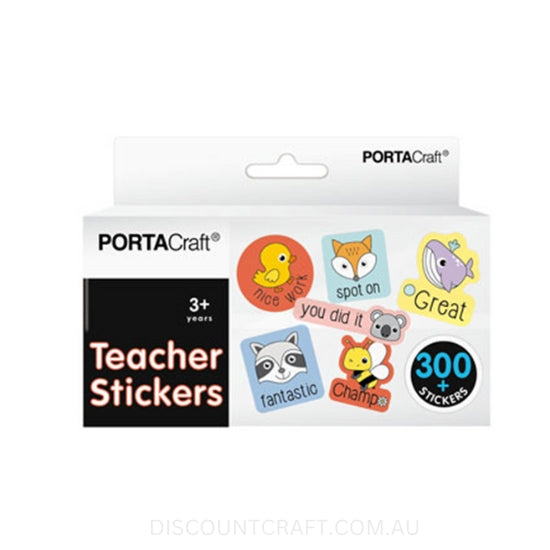 Teacher Merit Stickers 300pk - White Box - Discount Craft