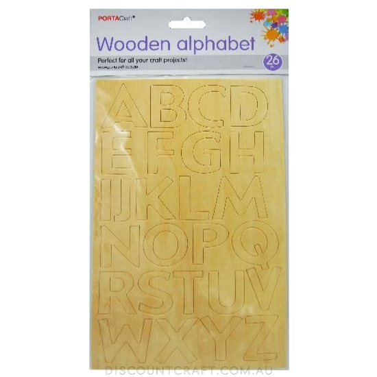 Wooden Alphabet Stencil - Discount Craft