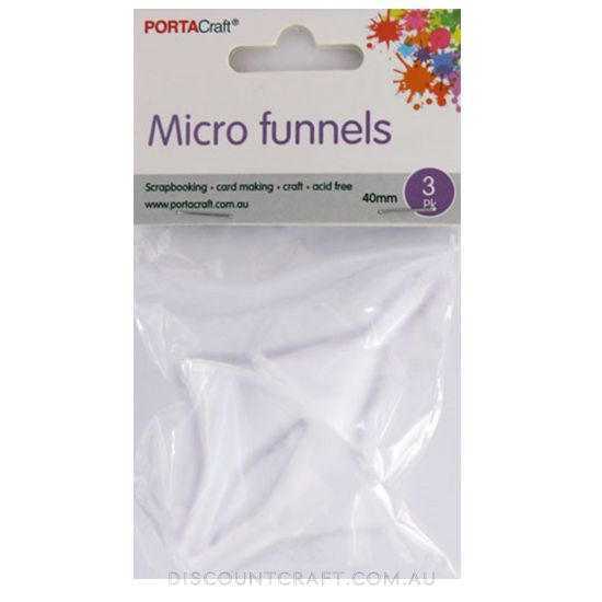 Micro Funnel 40mm 3pk - Discount Craft