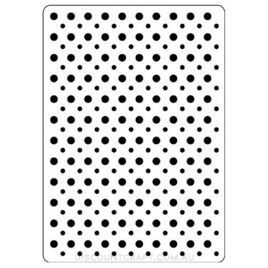 Embossing Folder C6 - Spots - Discount Craft