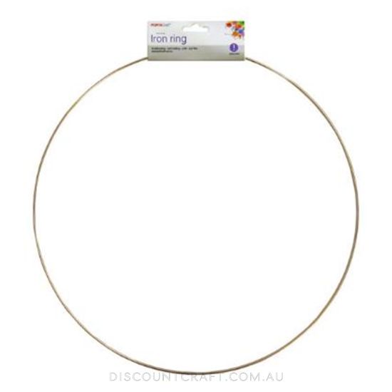 Metal Ring 450x2.8mm - Gold - Discount Craft
