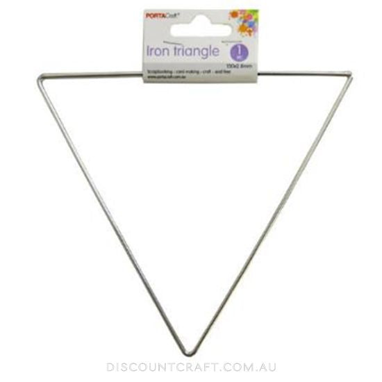 Metal Triangle 150x2.8mm - Silver - Discount Craft