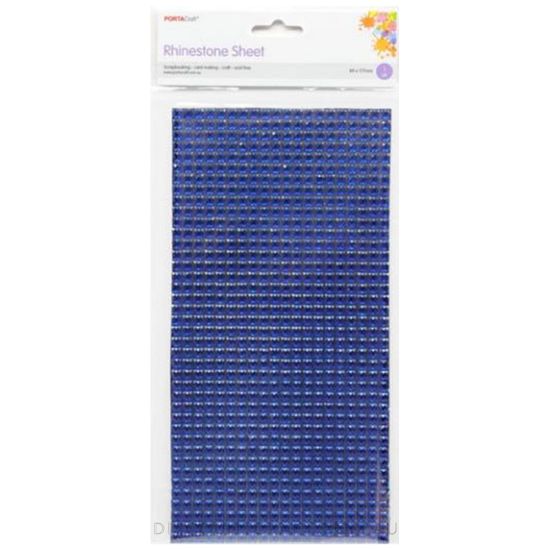 Rhinestone Sheet 4mm 800pc - Indigo Blue - Discount Craft